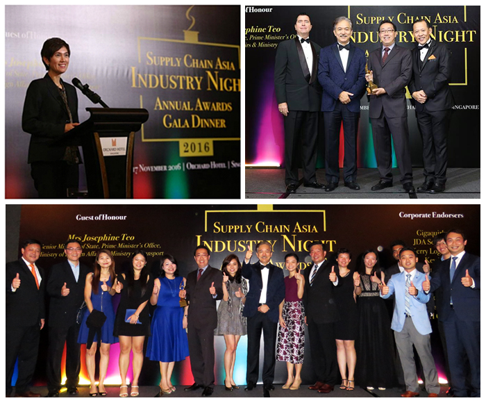 YCHappenings January 2017: YCH Group Wins Big at the Supply Chain Asia Industry Night & Awards 2016